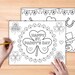 St Patrick's Day Coloring Pages, Printable Cute Leprechaun and Gnome ...