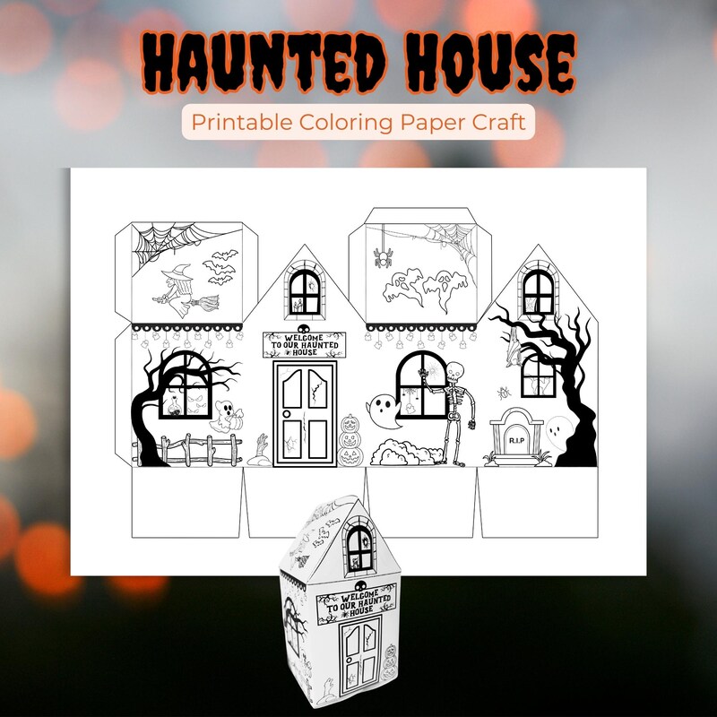 Paper House Template - Etsy