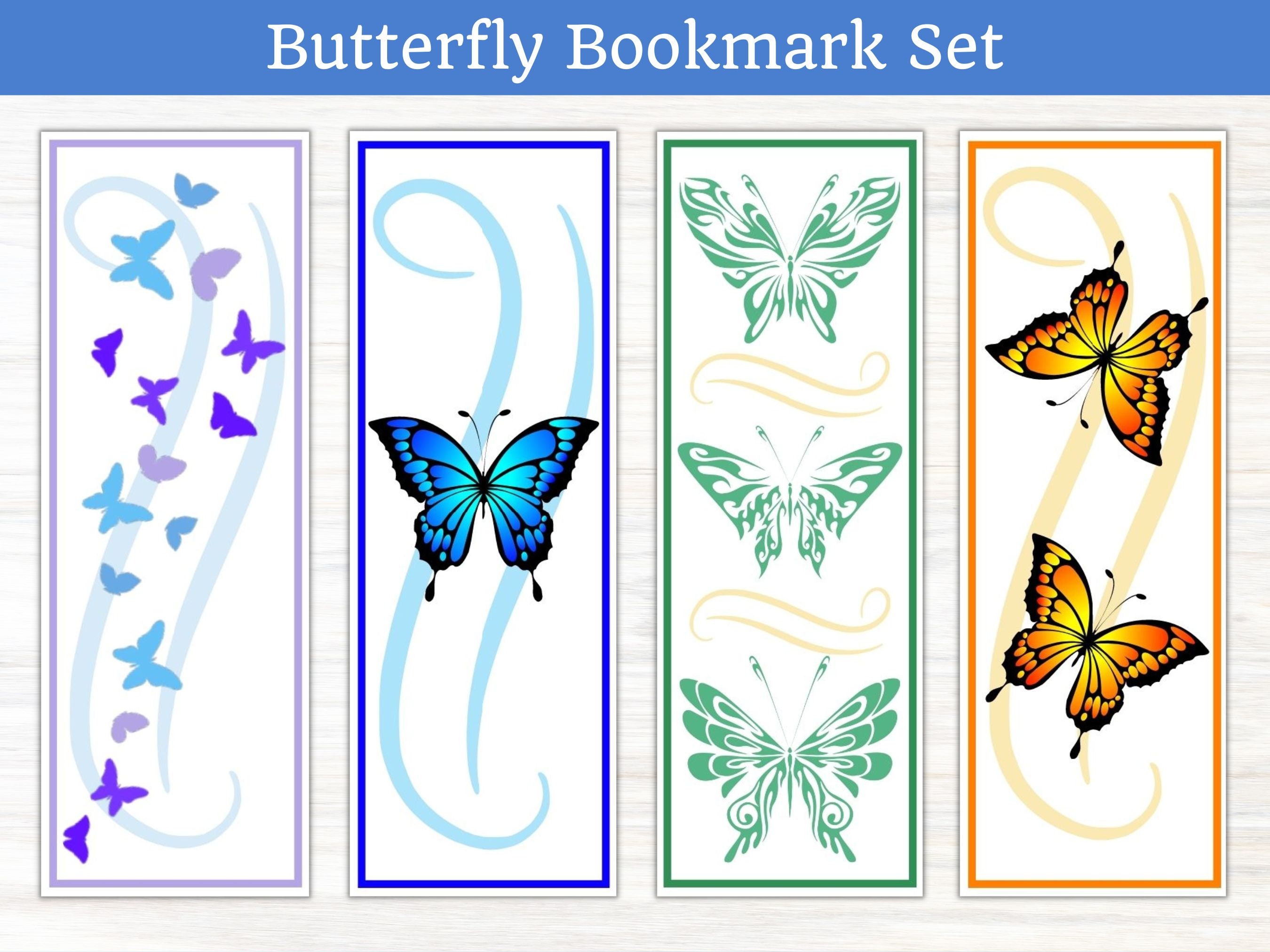 Monarch Butterfly Bookmark Printable, Pretty Butterfly Bookmarks ...