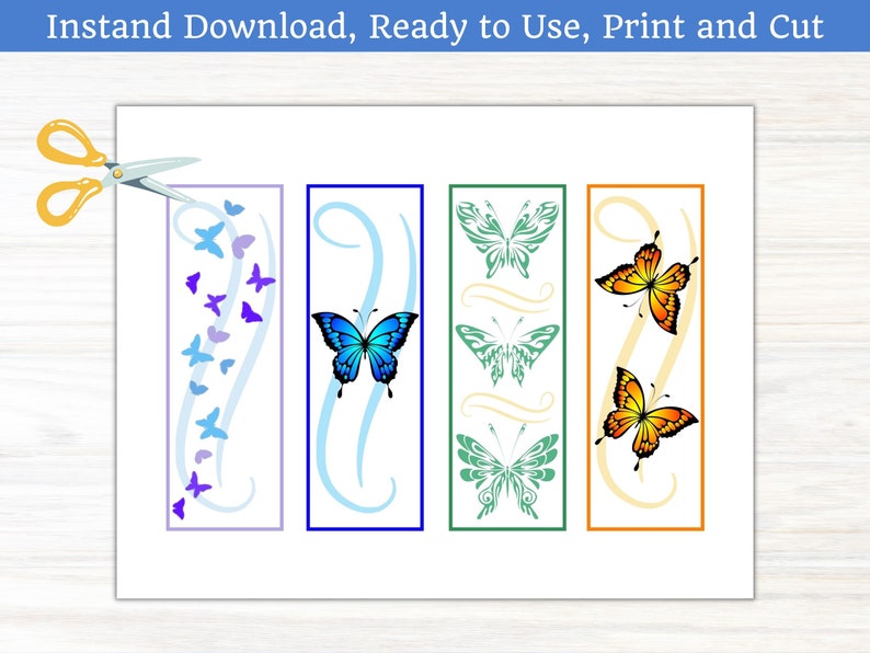Monarch Butterfly Bookmark Printable, Pretty Butterfly Bookmarks ...