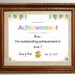 Certificate of Achievement Award Printable, Class Certificate of ...