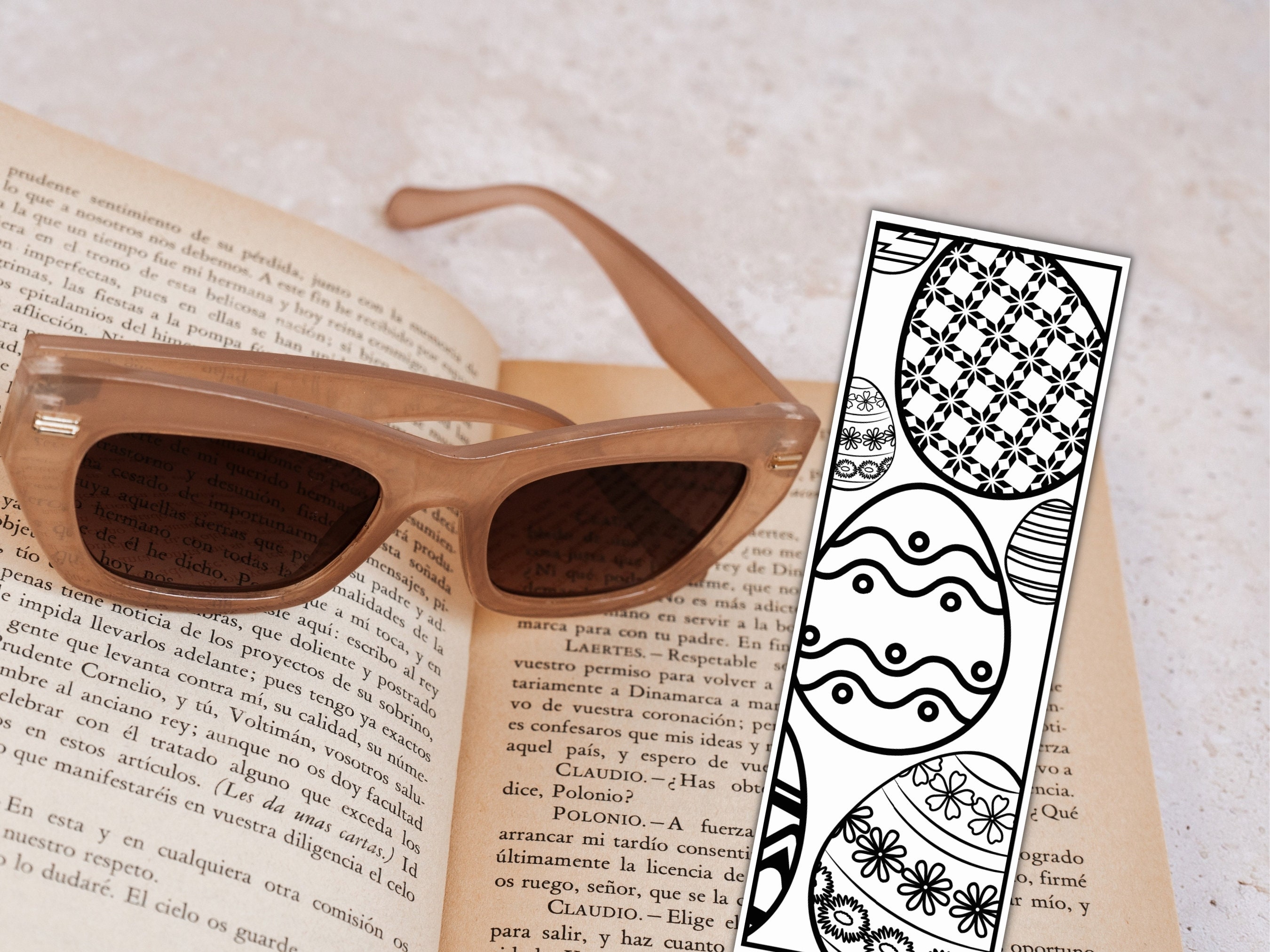 Easter Printable Bookmark, Easter Egg Coloring Bookmarks for Kids - Etsy