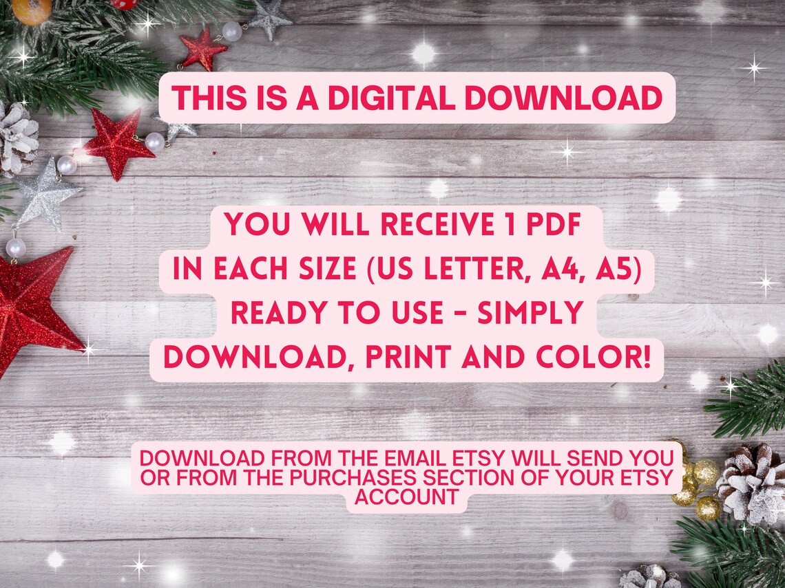 Santa Letter for Kids to Color, Letter to Santa, Coloring Santa Wish ...
