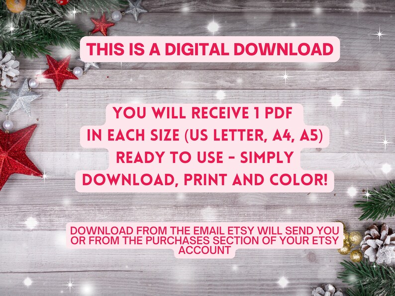 Santa Letter for Kids to Color, Letter to Santa, Coloring Santa Wish ...