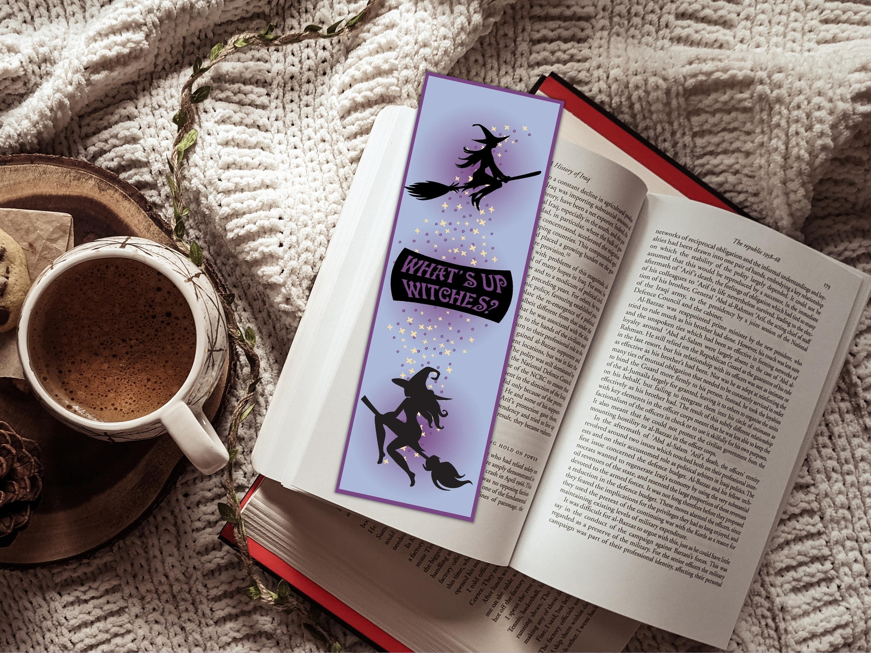 Witch Bookmark Witchy Bookmark Printable What's up - Etsy