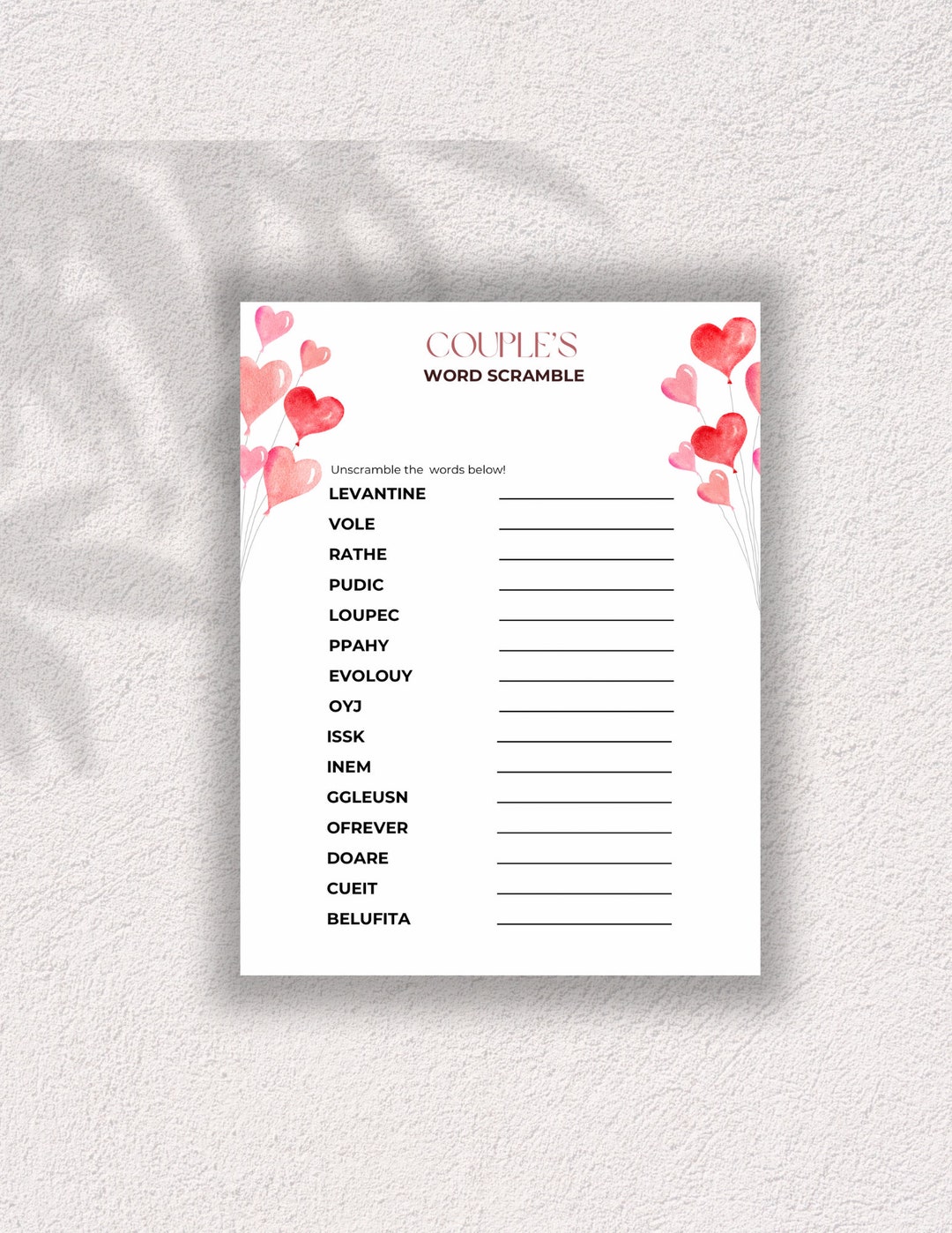 Word Scrabble Games, Date Night Games, Couples Games for Connecting ...