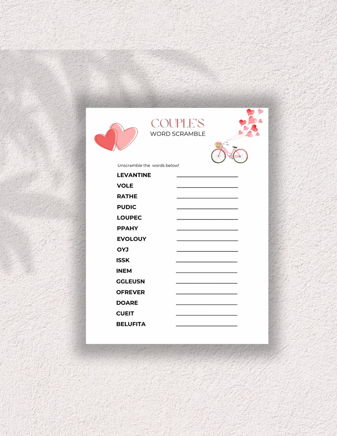 Fun Couples Word Scrabble, Word Scrabble Game, Wedding Games, Couples ...