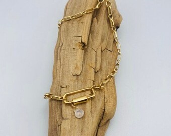 Rainbow Carabiner Necklace - Etsy