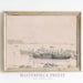 Antique Nautical Sketch Art Ship Drawing Vintage Fishing Boat Art ...