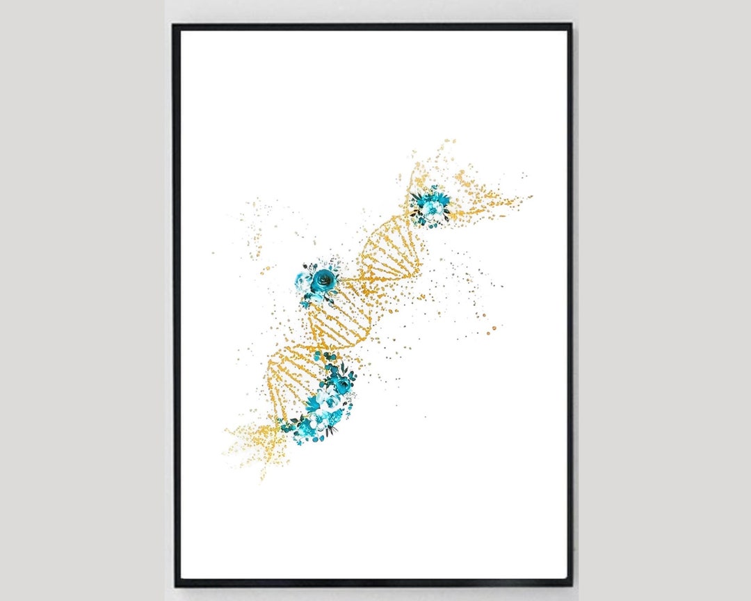 Floral DNA Wall Art Dna Tree Poster Genetics Biology Decor DNA - Etsy