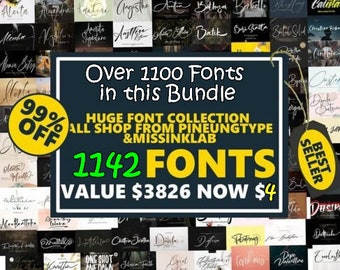 ULTIMATE 100000 Fonts Bundle (Download Now) - Etsy
