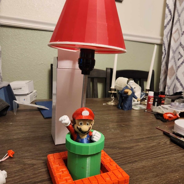 Mario Lamp - Etsy