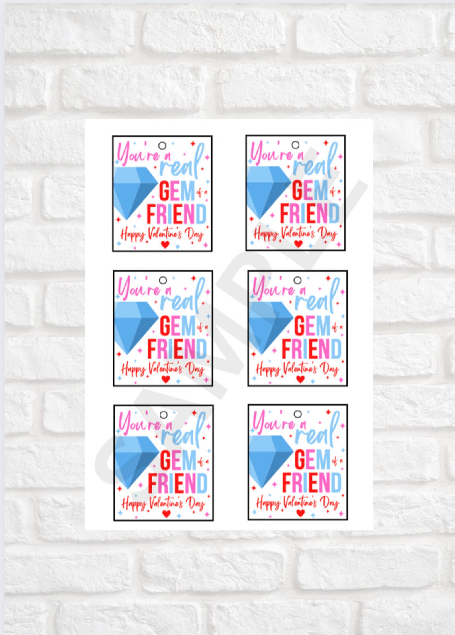 Gift Tags, Valentine Gift Tags, Ring Pop Candy Gift, Candy Gifts ...