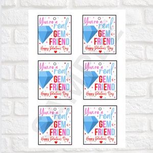 Gift Tags, Valentine Gift Tags, Ring Pop Candy Gift, Candy Gifts ...