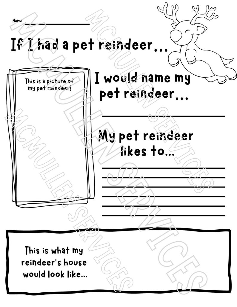 Printable Christmas Worksheet - Etsy