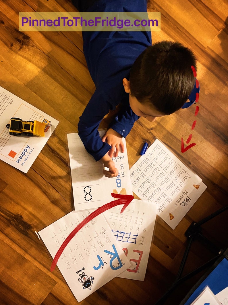 Personalized Name Tracing Worksheet for Kids | Digital Download ...