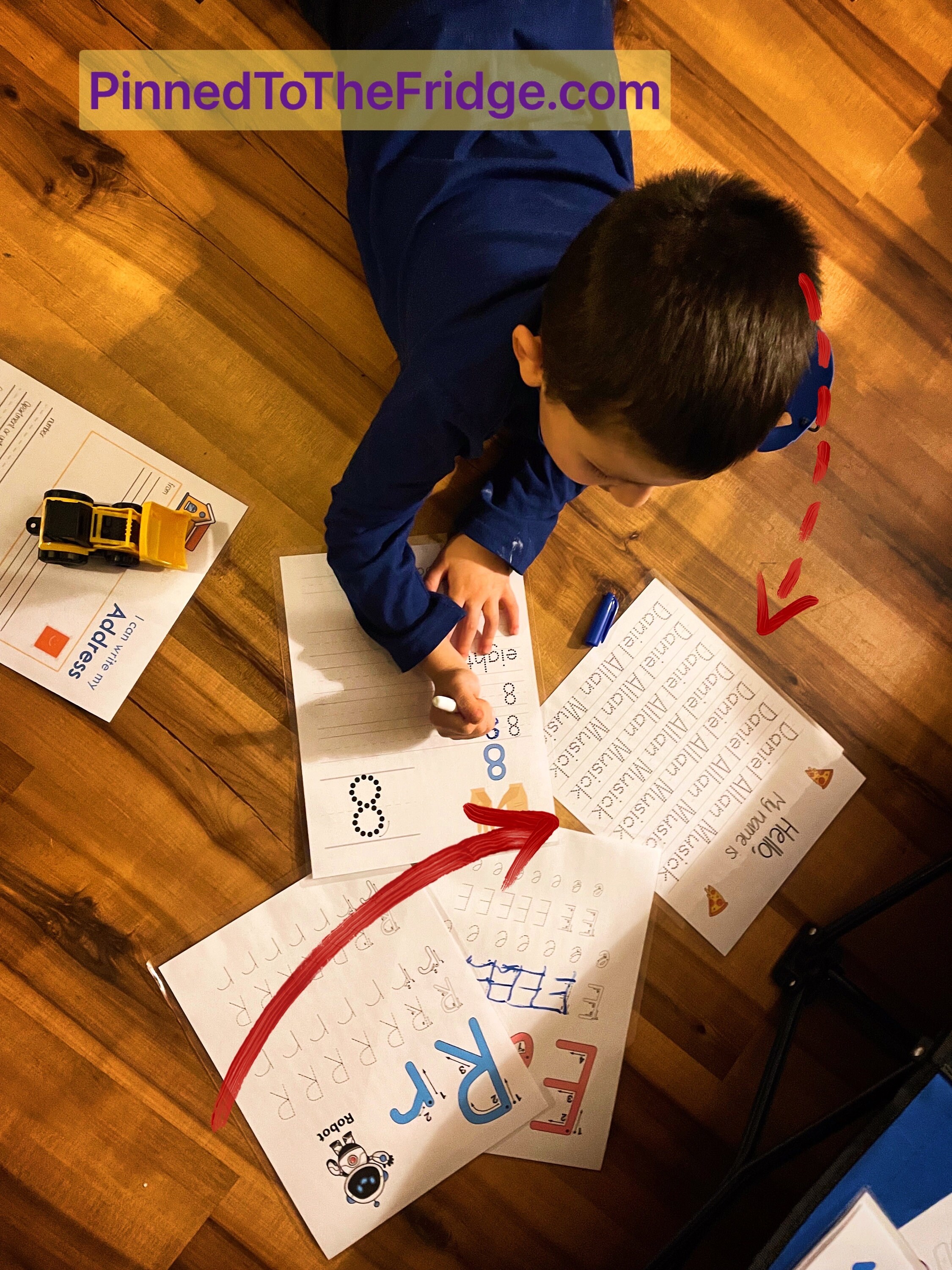 Personalized Name Tracing Worksheet for Kids Digital - Etsy