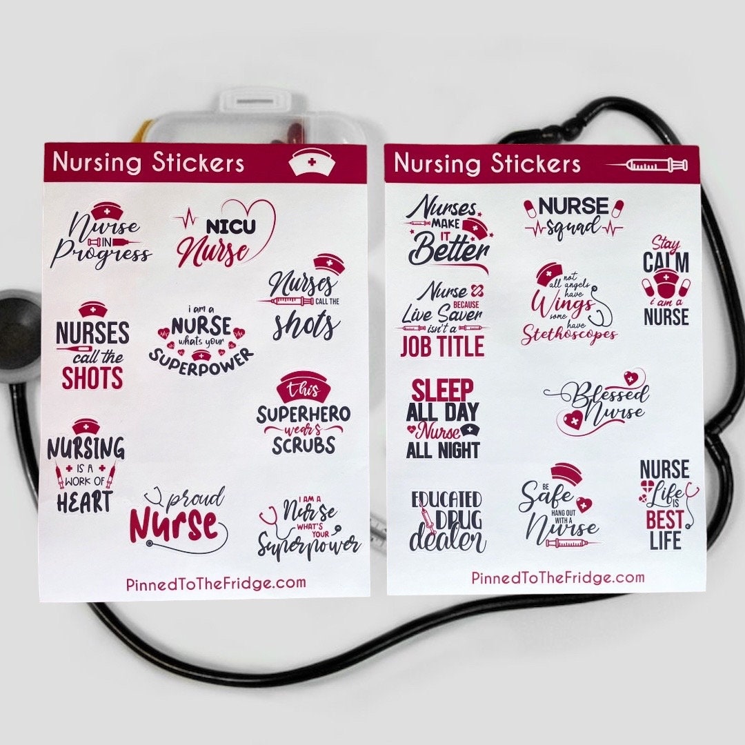 Nursing Sticker Sheets - Etsy