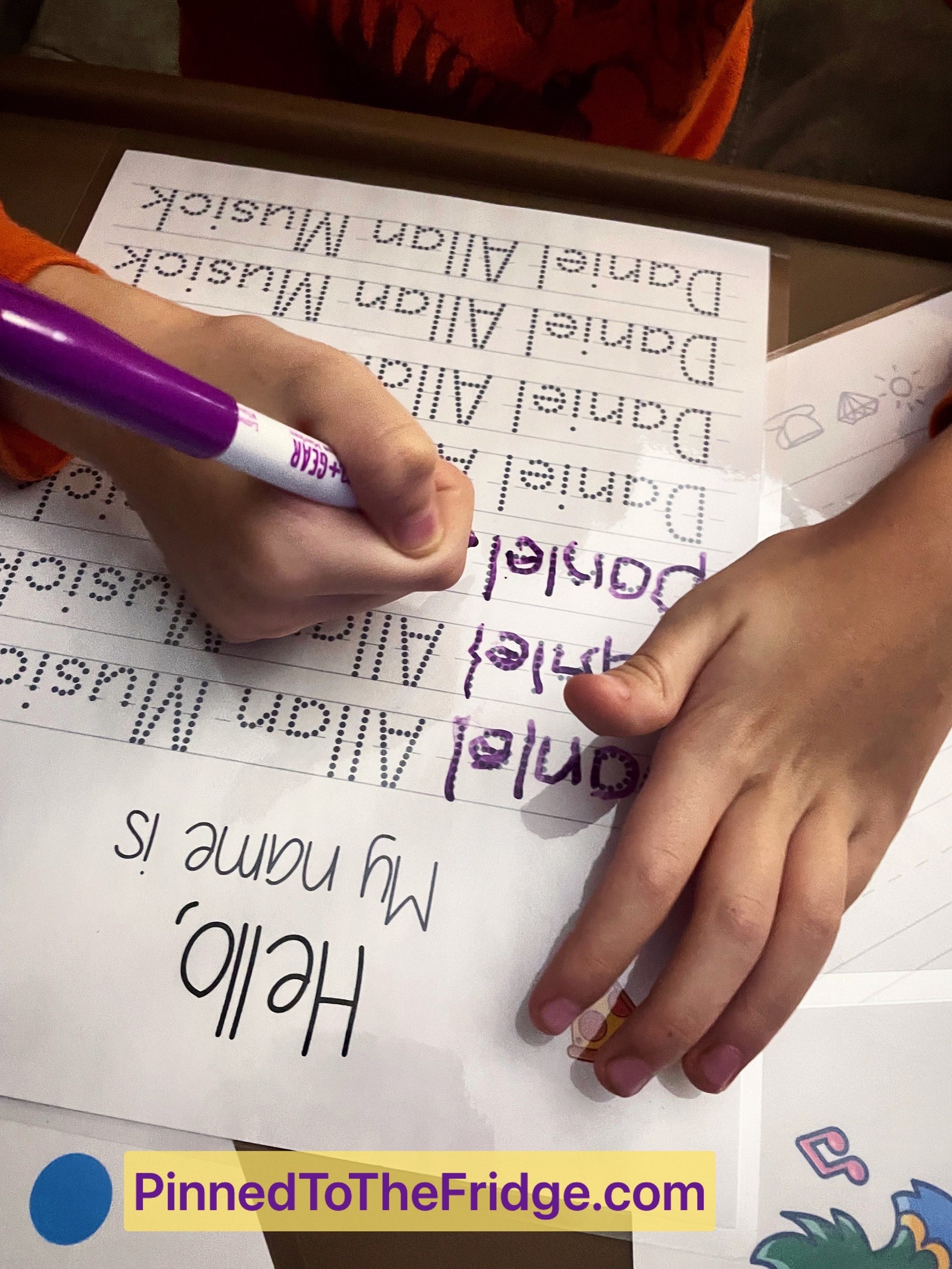 Personalized Name Tracing Worksheet for Kids | Digital Download ...