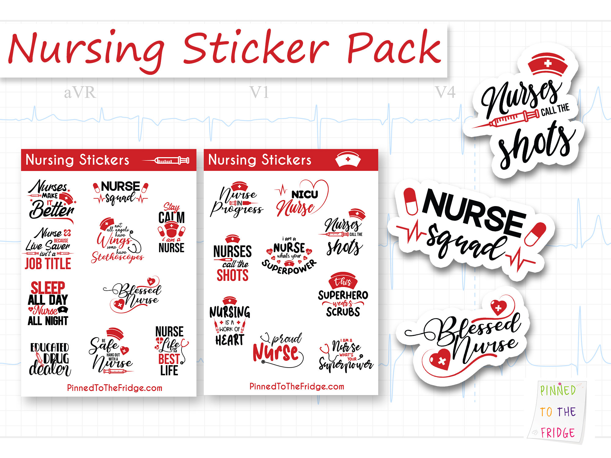 Nursing Sticker Sheets - Etsy