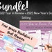 BUNDLE 2022 Year in Review 2023 New Year's Resolution and Goal Setting Workbook - Etsy