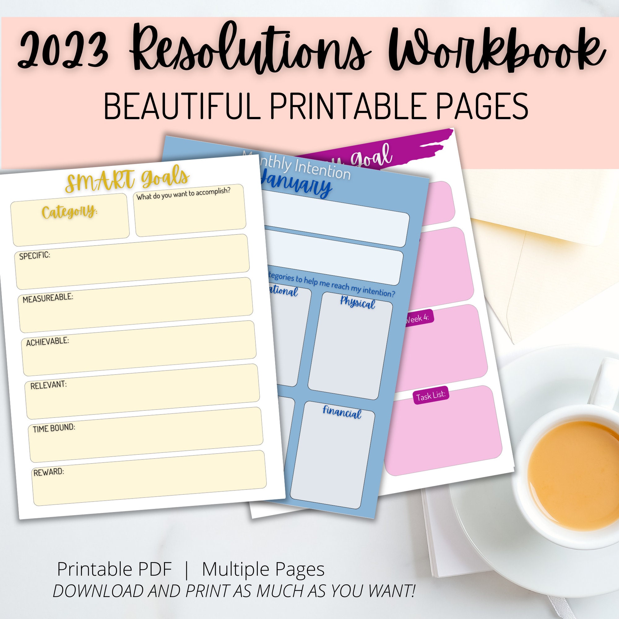 BUNDLE 2022 Year in Review 2023 New Year's Resolution and Goal Setting ...