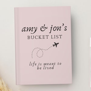 Custom Bucket List Journal Gift Personalized Couple Bucket List Picture ...