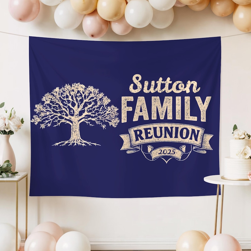 Reunion Banner - Etsy