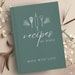 Personalized Recipe Book Gift Custom Family Recipe Book Dad Mom Grandma ...
