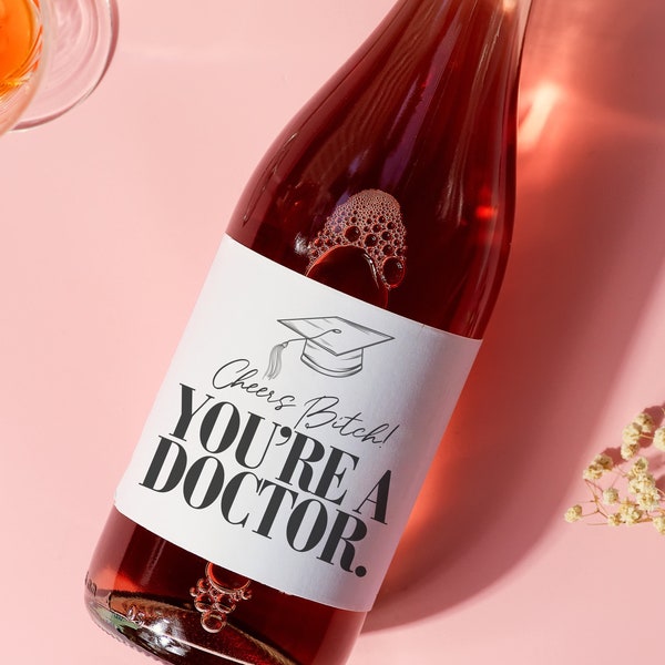 Medical School Graduation Wine Labels - Etsy