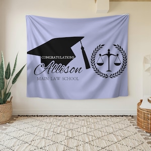 Law School Graduation Banner Backdrop New Lawyer Graduate Photo ...
