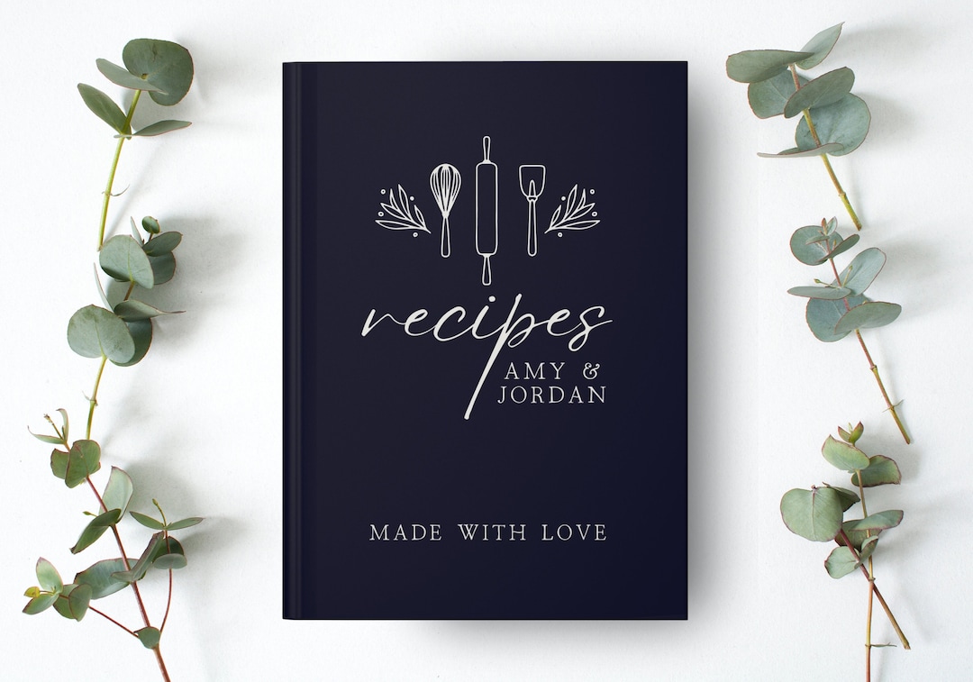 Personalized Recipe Book for Couple Gift Custom Family Recipe Book ...