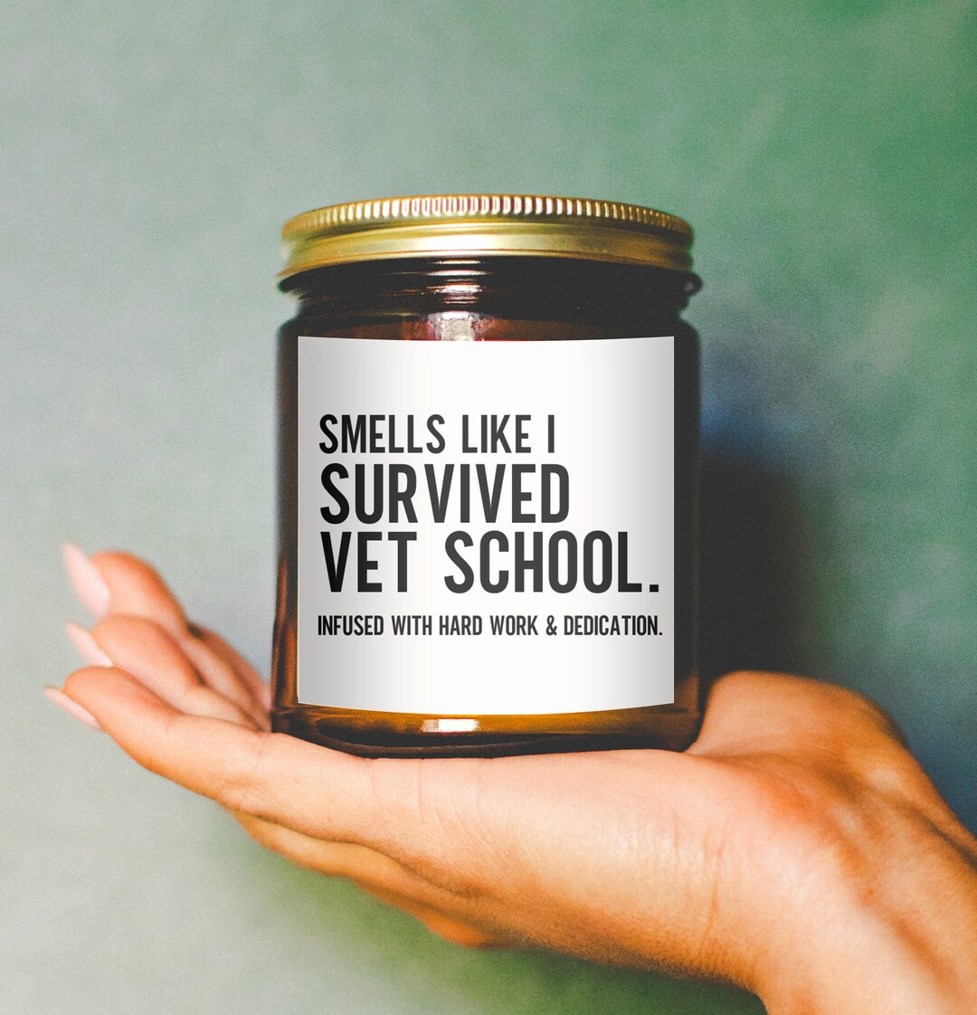Veterinarian School Graduation Candle Gift for New Vet Graduate DVM ...