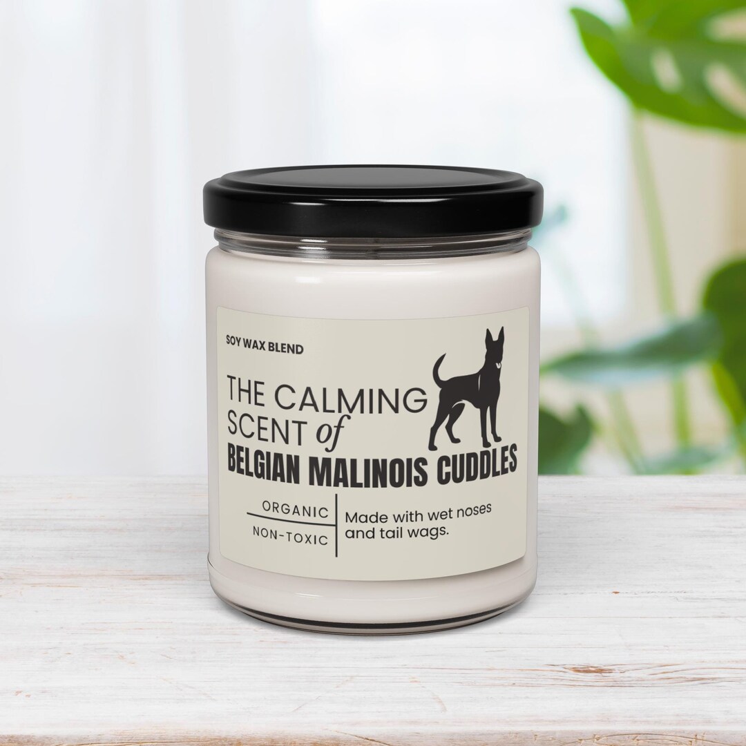 Belgian Malinois Candle Gift for Belgian Malinois Lover New Puppy Gifts ...