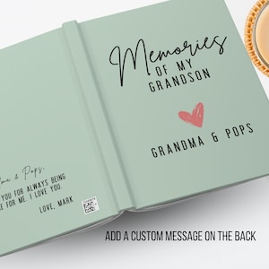 Personalized Grandparents Memory Book Journal for Grandma Grandpa Gift ...