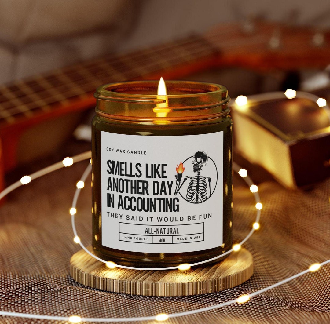 Funny Accountant Candle Gift for Accounting Department Co-worker Thank ...