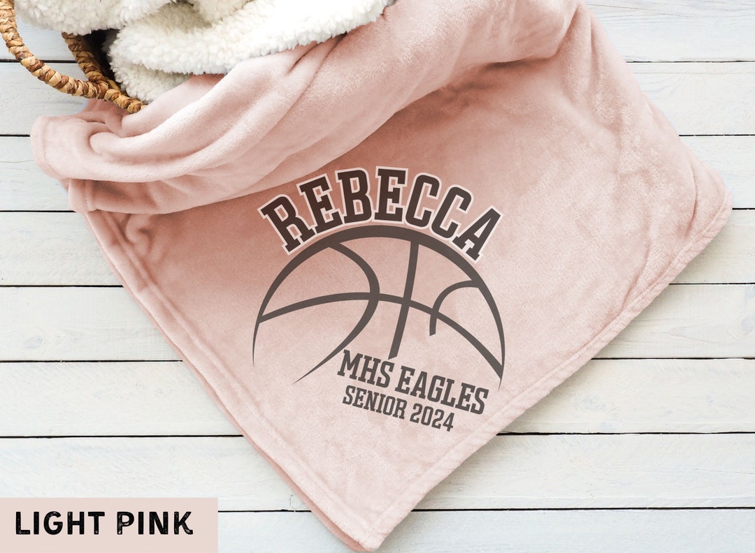 Personalized Basketball Blanket Senior Night Gift for Basketball ...