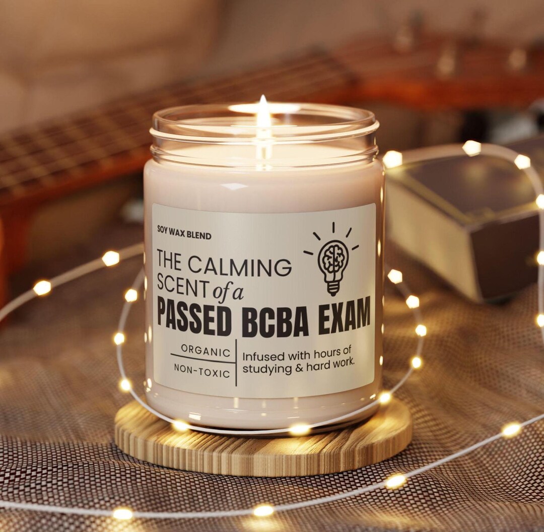 BCBA Exam Candle Gift for New Board Certified Behavior Analyst Future ...
