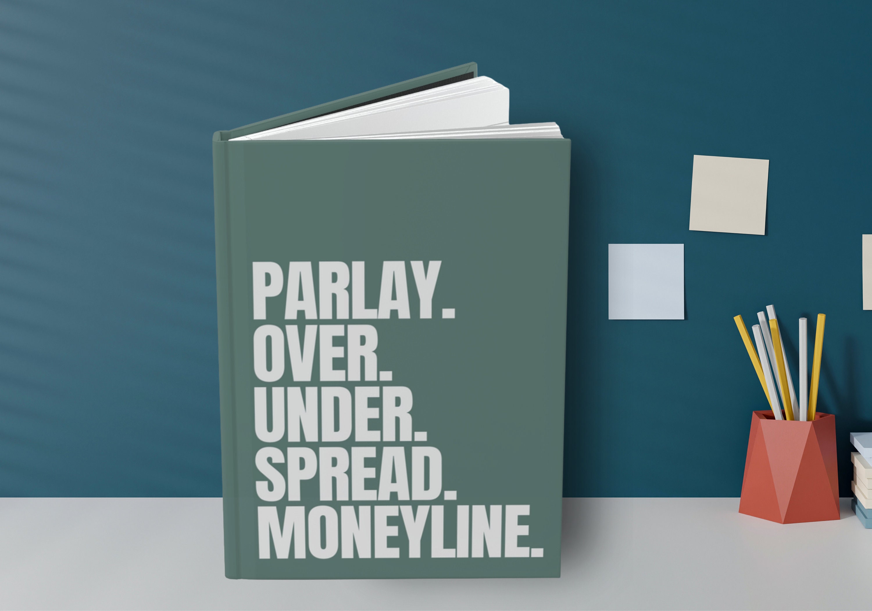 Sports Betting Notebook Parlay in Progress Funny Sports Gambling Gift ...