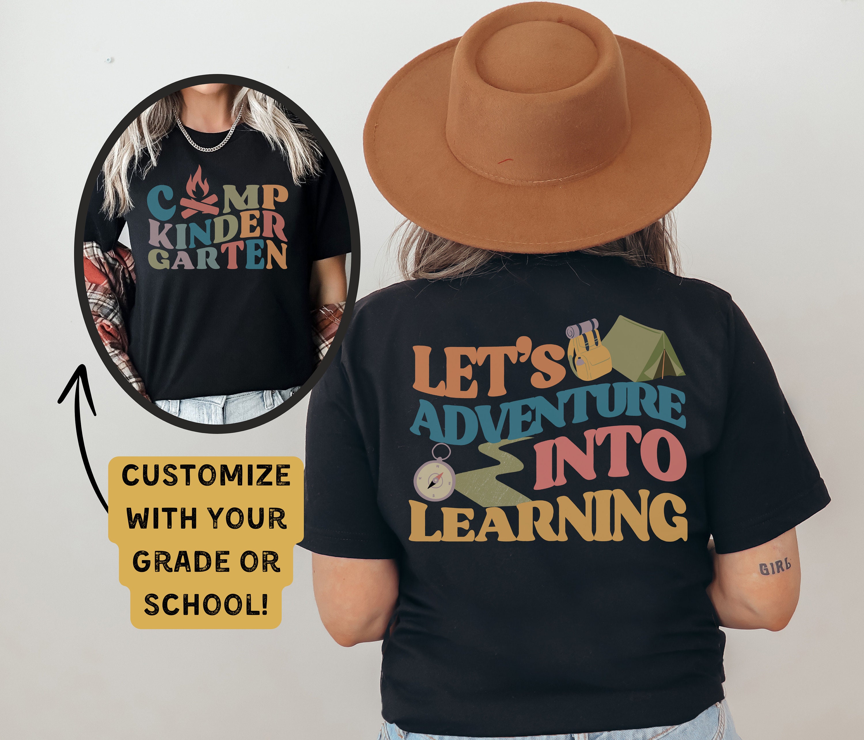 Personalized Camping Theme Teacher Shirt Grade Squad Matching Teacher ...