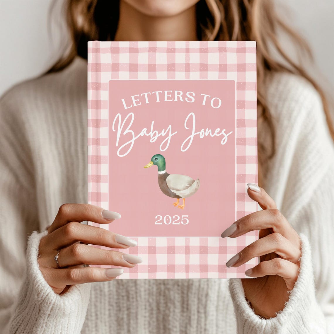 Custom Mallard Duck Baby Shower Guest Book Letters to Baby Personalized ...