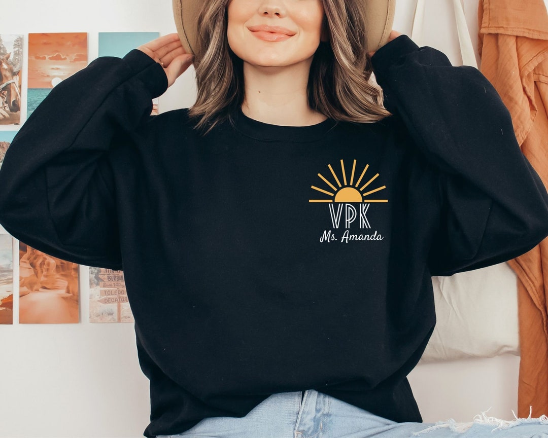Personalized Pre-k Sweatshirt, VPK Shirt, Daycare Teacher Gift ...