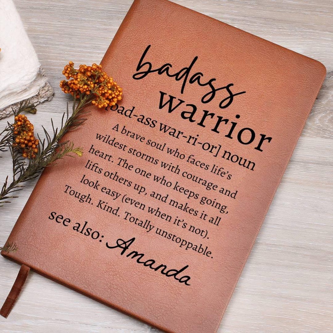 Personalized Warrior Journal Badass Survivor Gifts Cancer Recovery ...