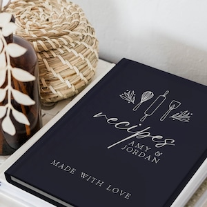 Personalized Recipe Book Gift Custom Family Recipe Book Dad Mom Grandma ...