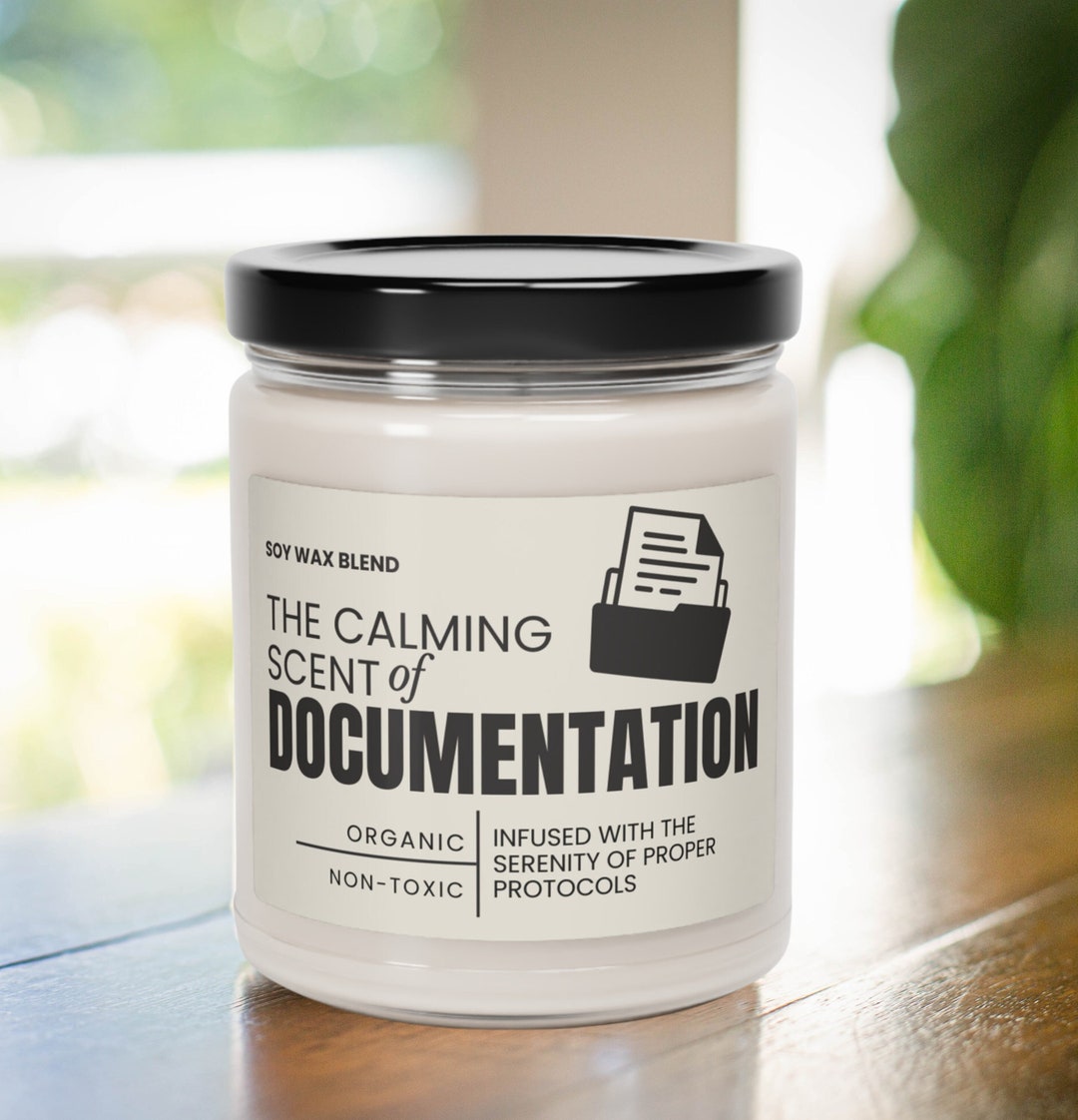 Funny Documentation Candle HR Coworker Gifts Project Manager Candle ...