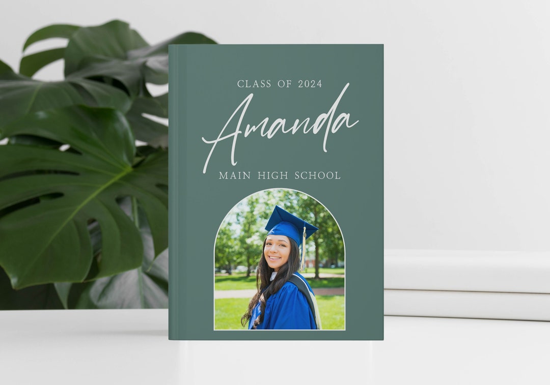 Personalized Graduation Party Guest Book Custom Graduate Memory Journal ...