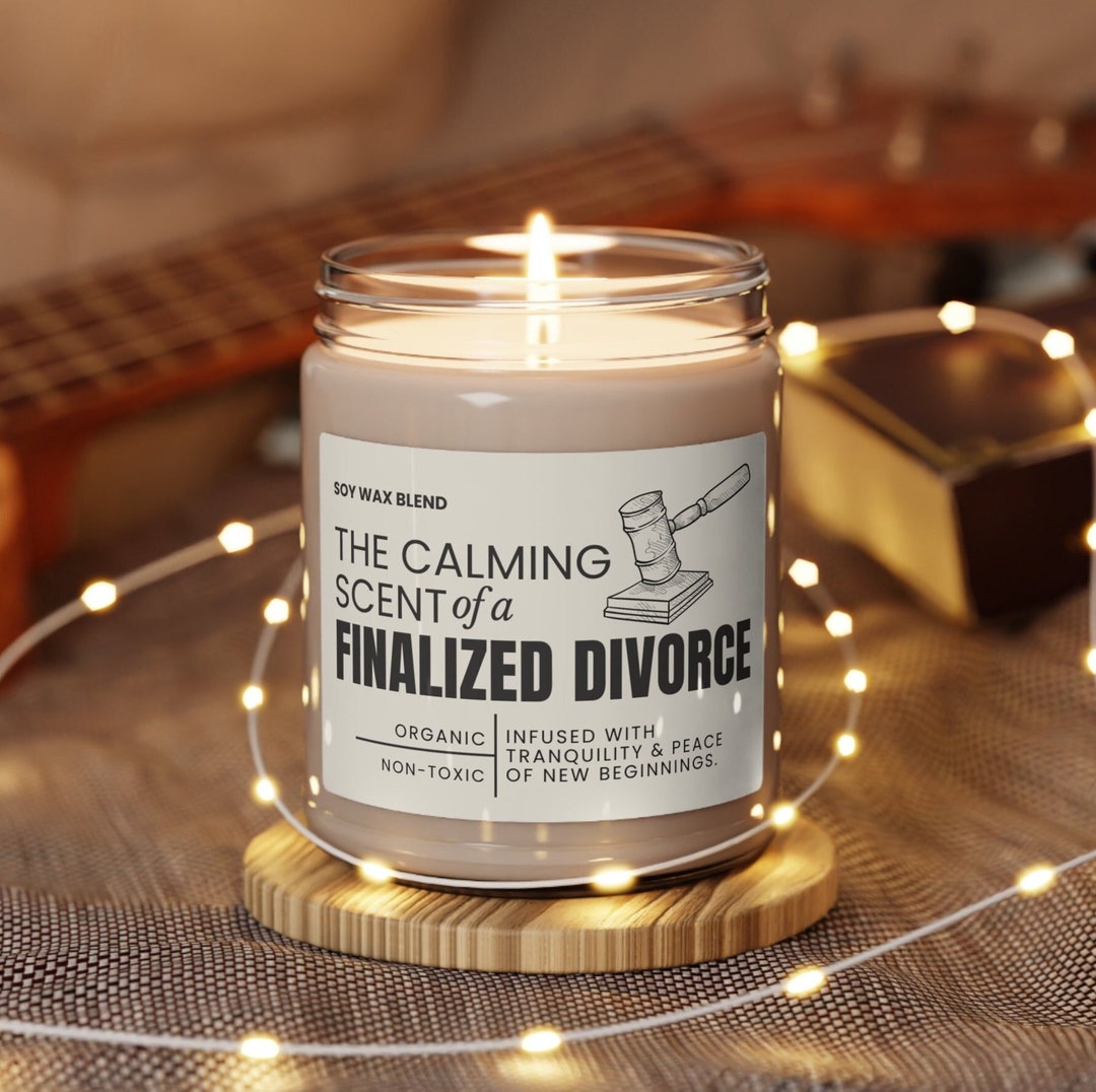Funny Divorce Soy Candle Gift for Best Friend Divorce Party Gifts End ...