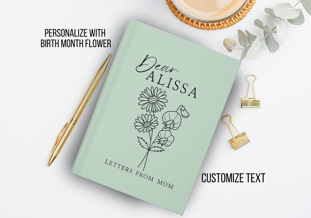 Birth Month Flower Letters to My Daughter Baby Shower Gift - Etsy