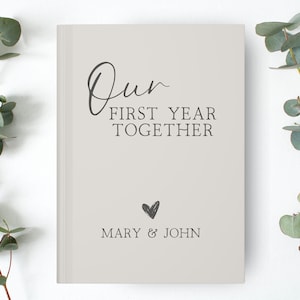 Our First Year Together Book Personalized Paper Anniversary Gift for ...