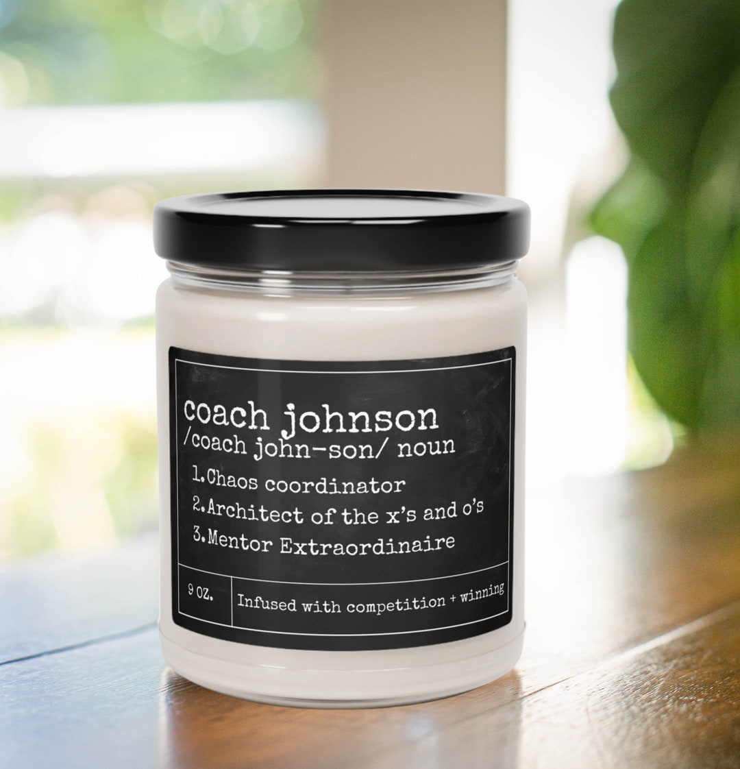 Personalized Coach Candle Funny Volleyball Tennis Lacrosse Hockey Coach ...